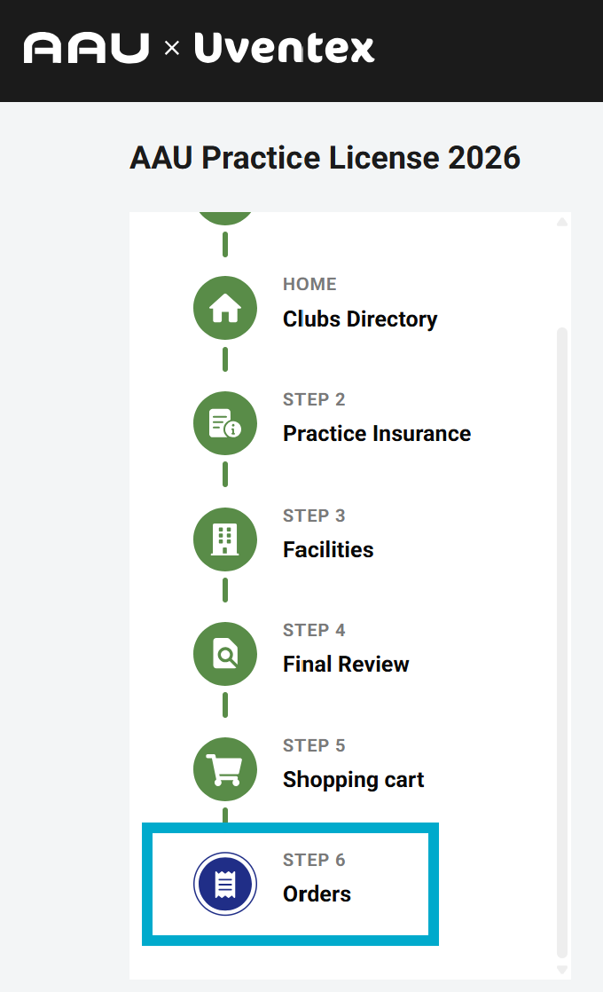 Download AAU certificate (Event or Practice License) – Uventex Labs
