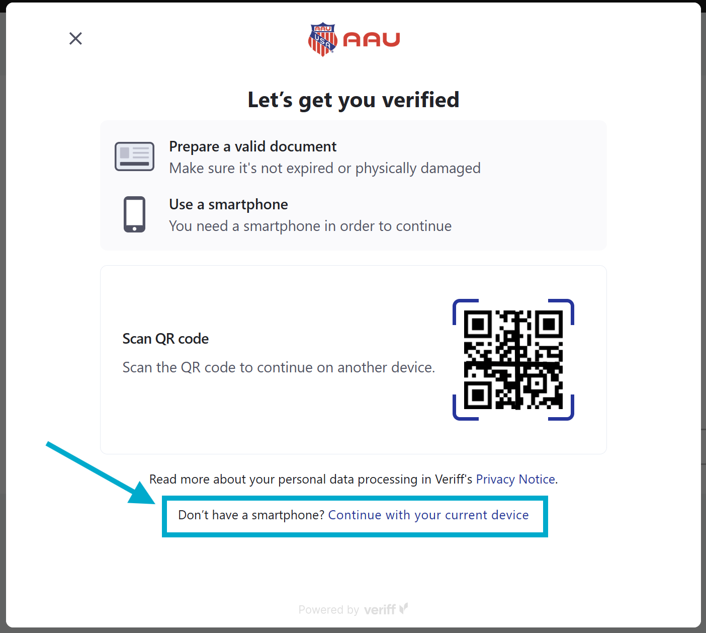 Age Verification process by VERIFF – Uventex Labs
